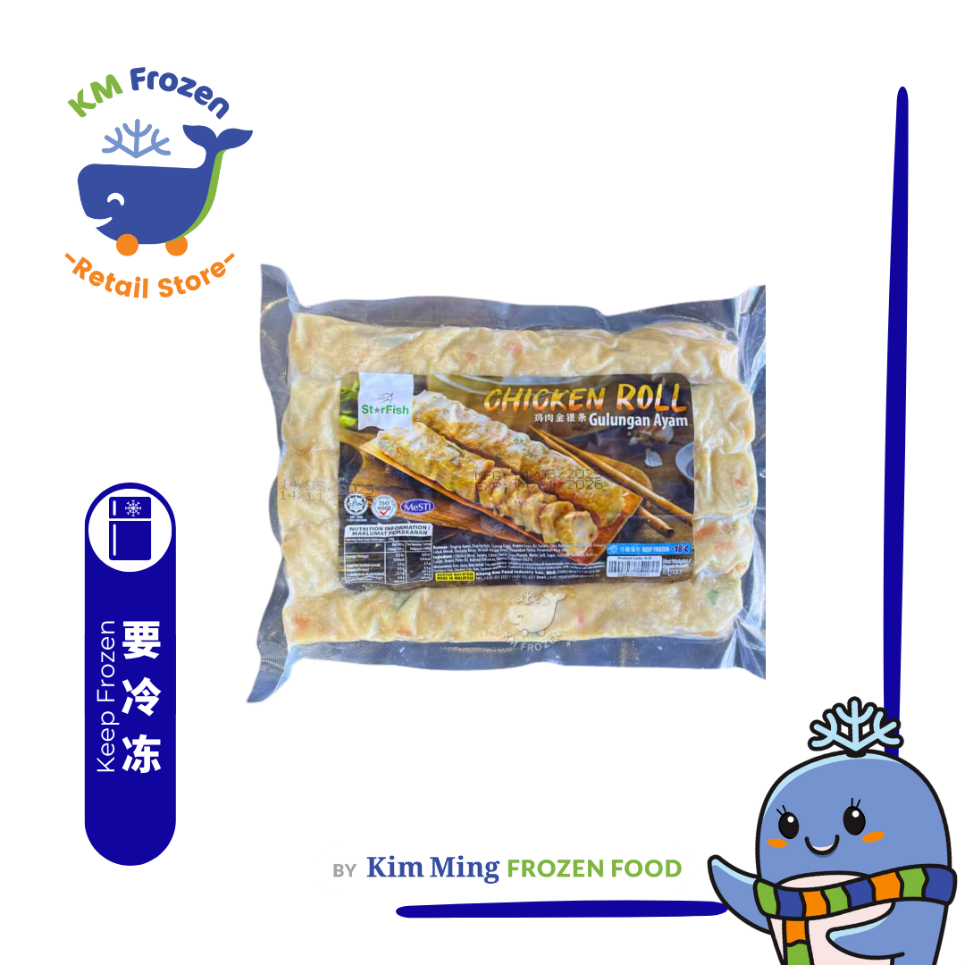 STARFISH- CHICKEN ROLL 鸡肉金银条 (450G)